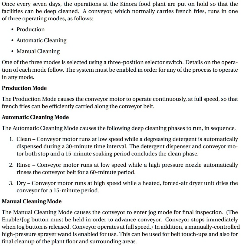 Once every seven days, the operations at the Kinora food plant are put ...