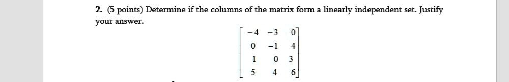 SOLVED: Here is the question - please make the solution clear. 2 (5 points) Determine if the ...