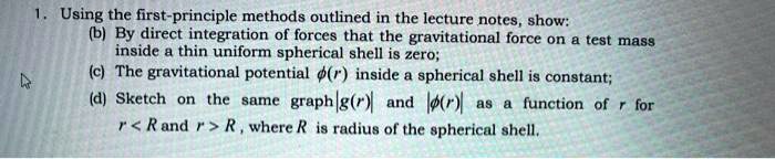 SOLVED: Using the first-principle methods outlined in the lecture notes ...