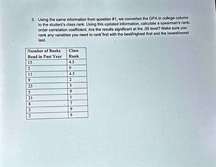 SOLVED: Using the same information from question #1, we converted the ...