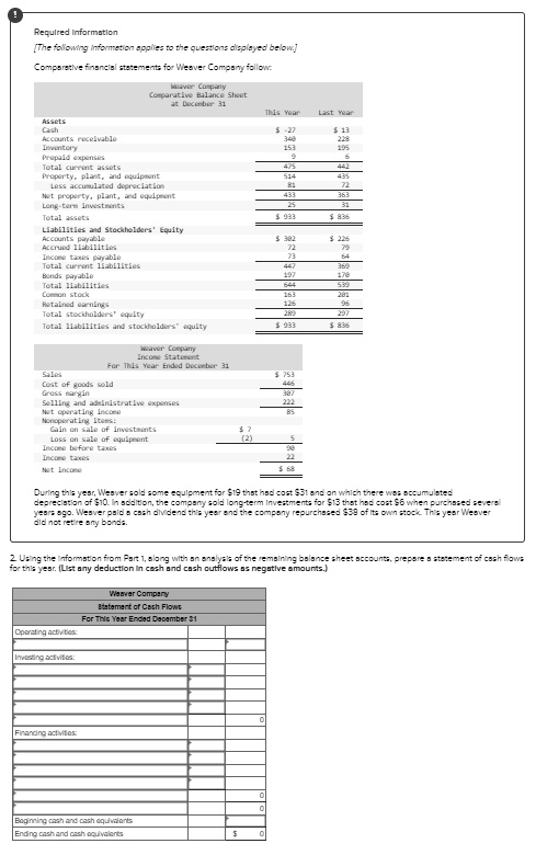 2 using the information from part 1 along with an analysis of the ...