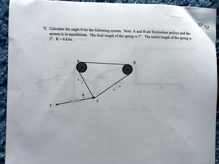 SOLVED: Calculate the angle for the following system. Note: A and B are ...