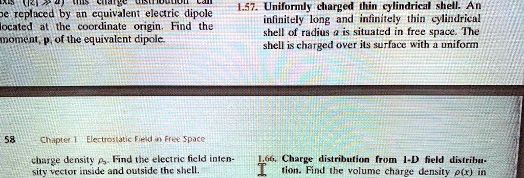 SOLVED: MTzI csC Cotolion replaced by an equivalent electric dipole ...