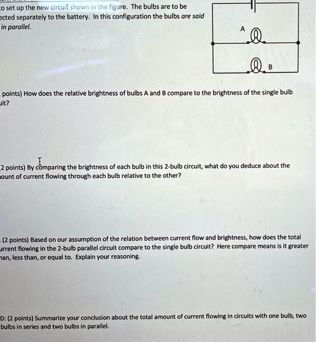 co set up the new circuit shown in the figure. The bulbs are to be ...