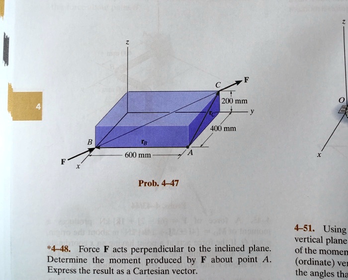 SOLVED: 200 mm 400 mm 600 Prob: 4 47 451. Using vertical plane of the ...