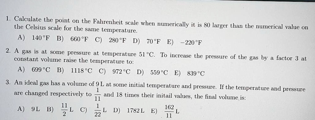 calculate the point on the fahrenheit scale when the celsius scale for the numerically it is 80 ...