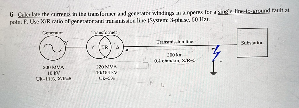 [GET ANSWER] 6 calculate the currents in the transformer and generator windings in amperes for a ...
