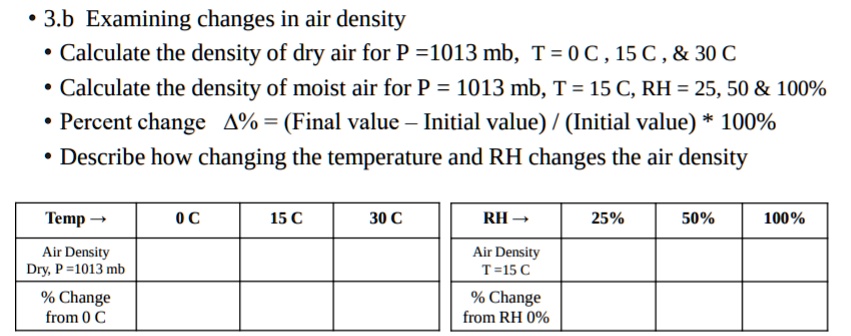 3b examining changes in air density calculate the density of dry air ...