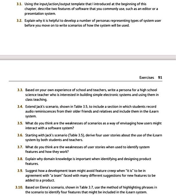 3.1. Using the input/action/output template that I introduced at the ...