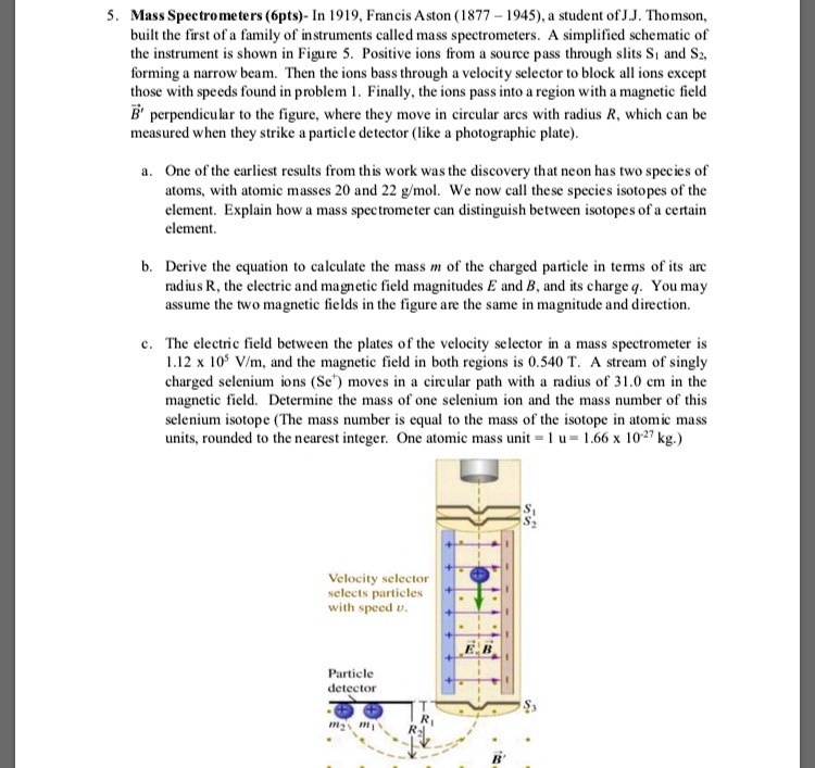 mass spectrometers 6pts in 99 frncis aston 1877 1945 student ol j j ...