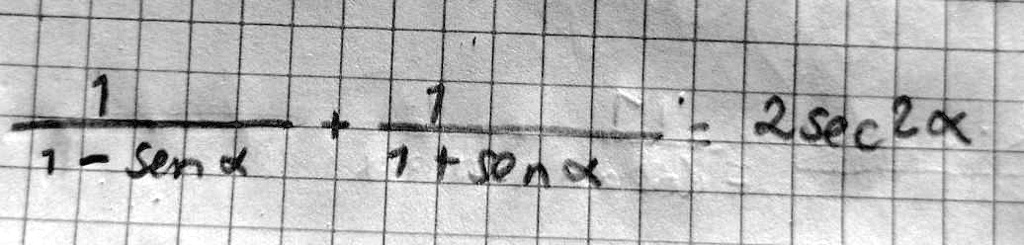 SOLVED: Demostrar la siguiente identidad trigonométrica con procesos ...