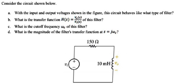 SOLVED: Consider the circuit shown below: With the input and output voltages shown in the figure ...