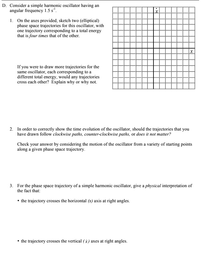 SOLVED: Consider a simple harmonic oscillator with an angular frequency ...