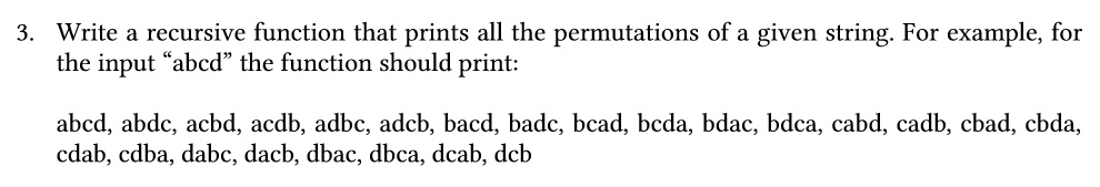 SOLVED: need this in python 3. Write a recursive function that prints ... SOLVED: need this in python 3. Write a recursive function that prints ...
