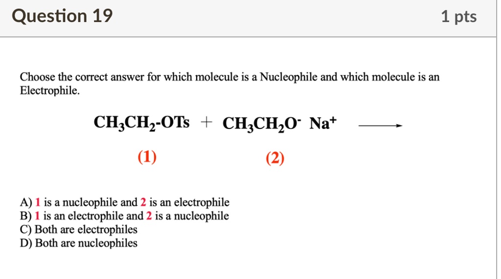 SOLVED: Question 19 1 pts Choose the correct answer for which molecule ...