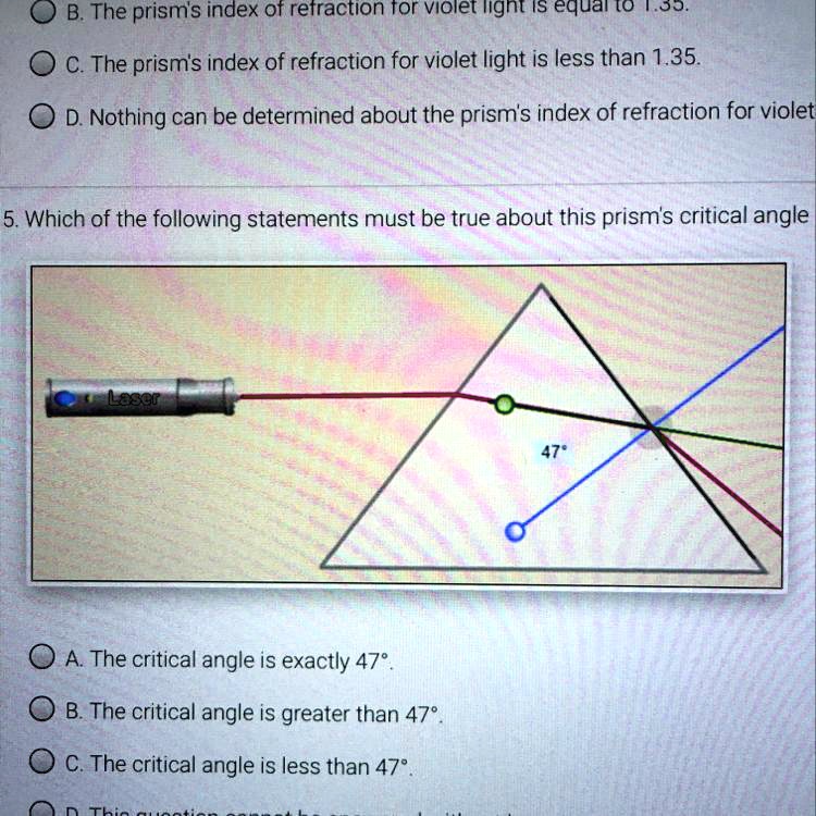 SOLVED: Which of the following statements must be true about this prism ...