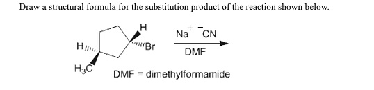 SOLVED: Draw the structural formula for the substitution product of the ...