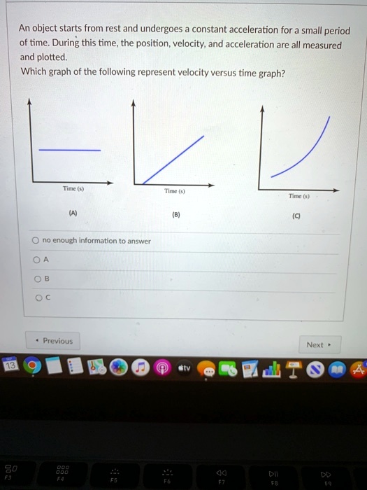 SOLVED: An object starts from rest and undergoes constant acceleration ...