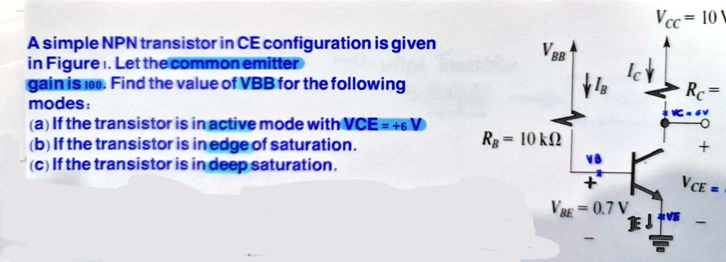 rc10kohm rc10k ohm vcc 10 asimple npn transistor in ce configuration ...