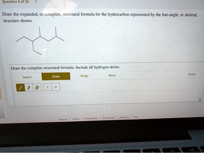 SOLVED: Question 01: Draw the expanded or complete structural formula for the hydrocarbon ...