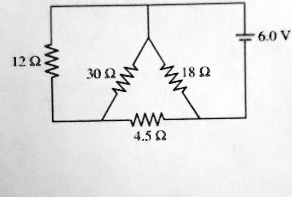 SOLVED: Given the following circuit, determine: a) The equivalent resistance of the circuit. b ...