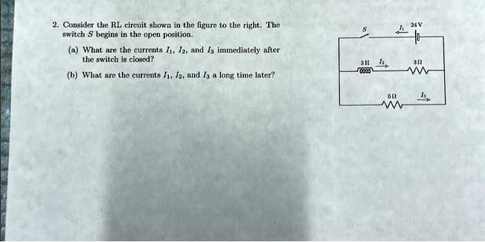 VIDEO solution: 2. Consider the RL circuit shown in the figure to the ...