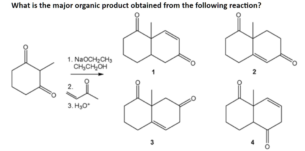 SOLVED: What is the major organic product obtained from the following reaction? 1 ...
