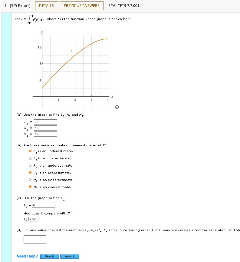 59 points details previous answers scalcet9 77001 let fx dx where is the function whose graph ...