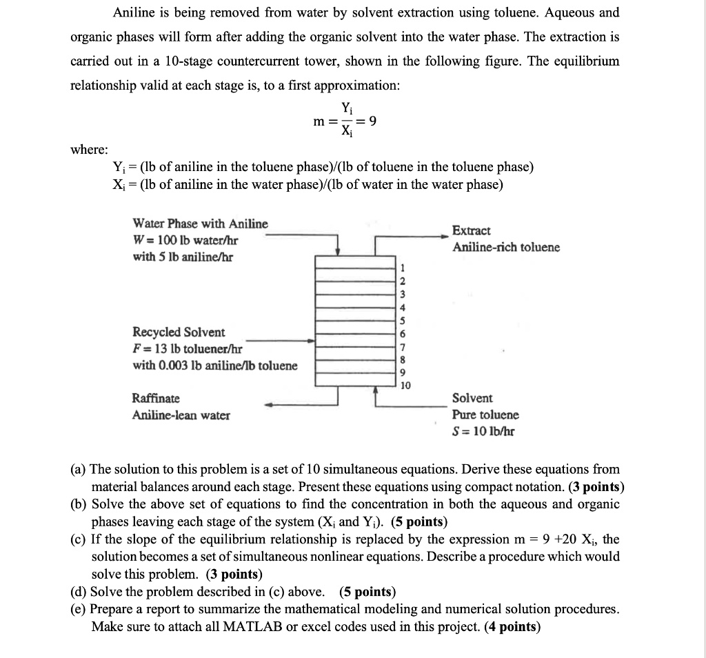 SOLVED: Text: QUESTION B AND C Aniline is being removed from water by ...