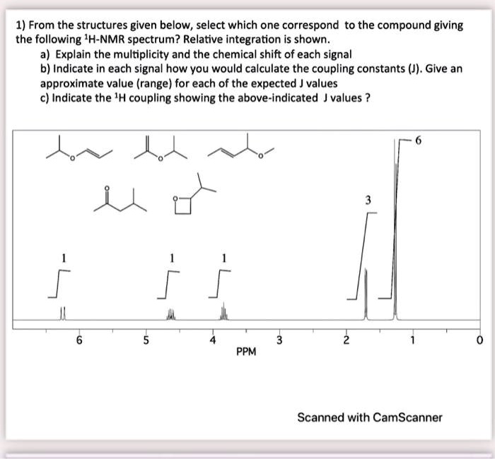 SOLVED: From the structures given below, select which one corresponds to the compound giving the ...