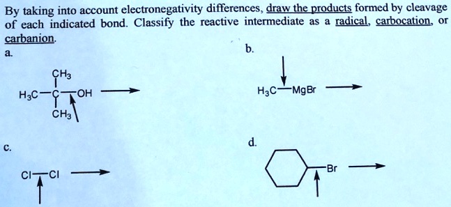 SOLVED: By taking into account electronegativity differences, draw the ...