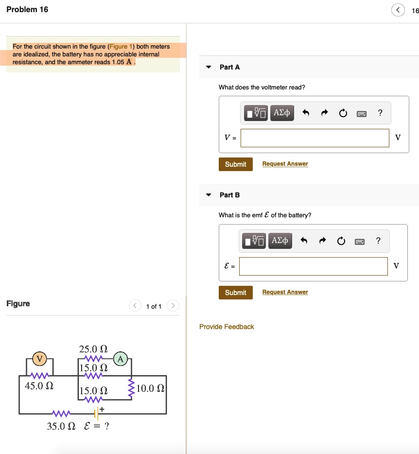 problem 16 for the circuit shown in the figure figure 1 both meters are ...