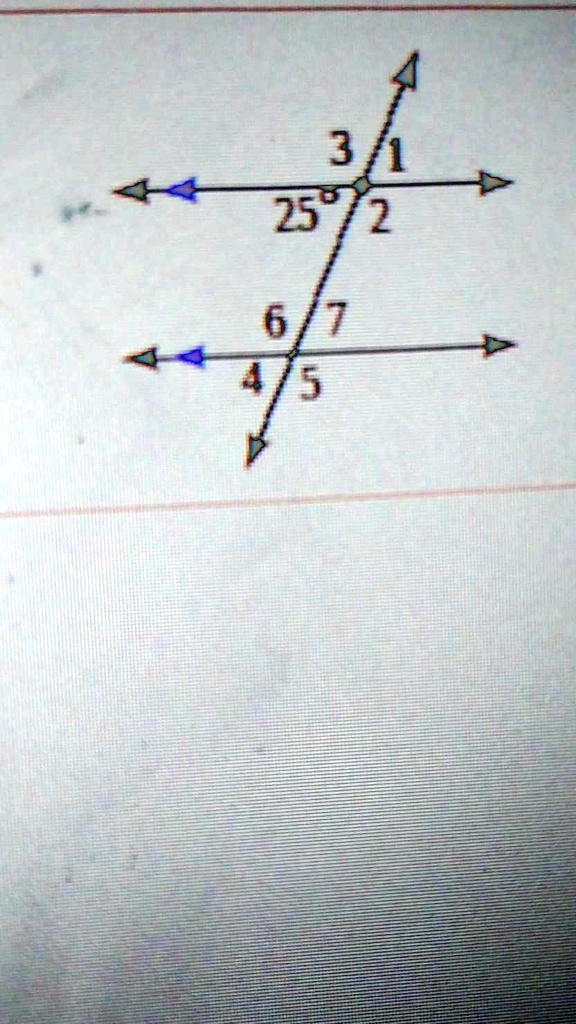 SOLVED: 'identify all the numbered angles that are congruent to the given angle. 3 4'