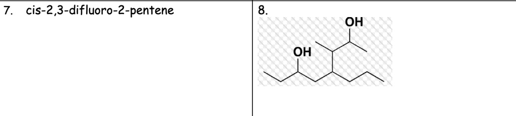 SOLVED: Draw structural formula or carbon skeletons for the following organic compounds: