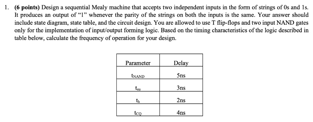 VIDEO solution: Design a sequential Mealy machine that accepts two ...