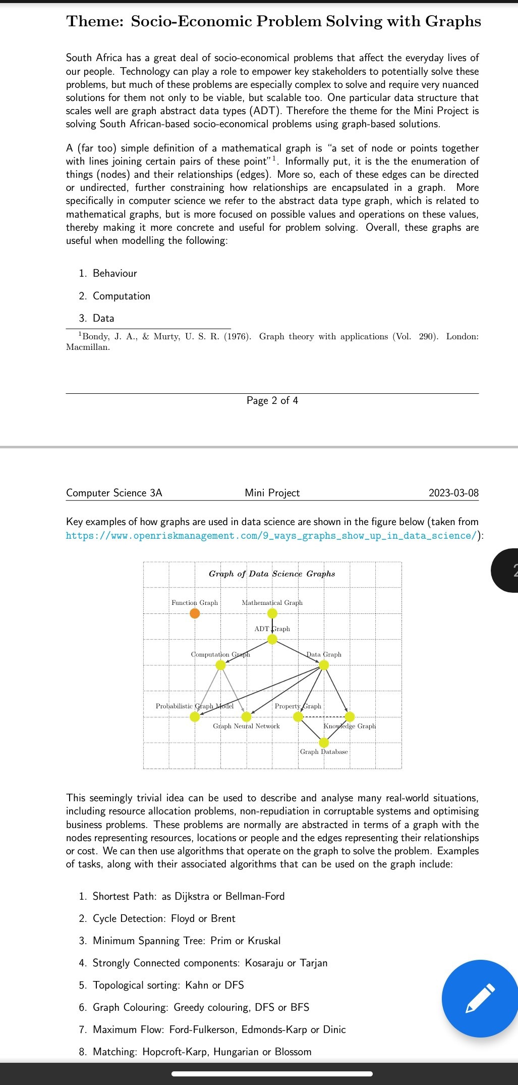 SOLVED: Theme: Socio-Economic Problem Solving with Graphs South Africa ...