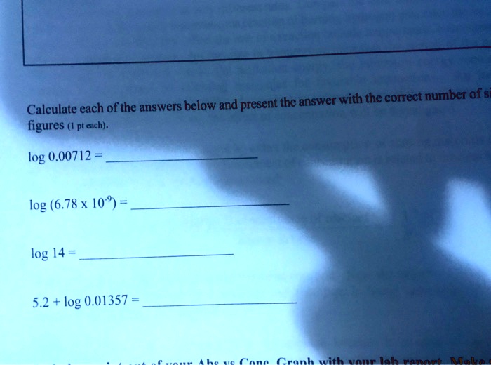 SOLVED: (present the answer with the correct number ofd Calculate each ...