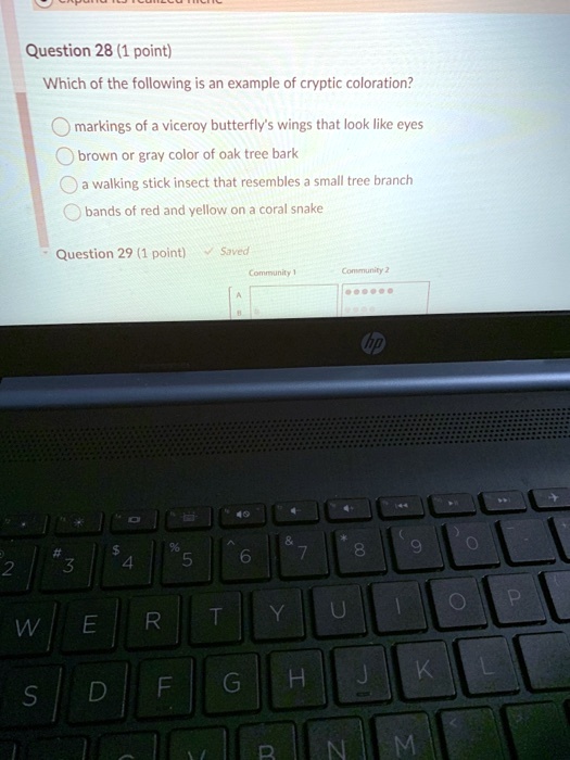 SOLVED: Question 28 (1 point) Which of the following is an example of ...