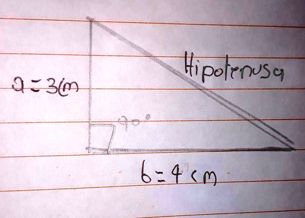Solved Hallar El Valor De La Hipotenusa Del Siguiente Triángulo