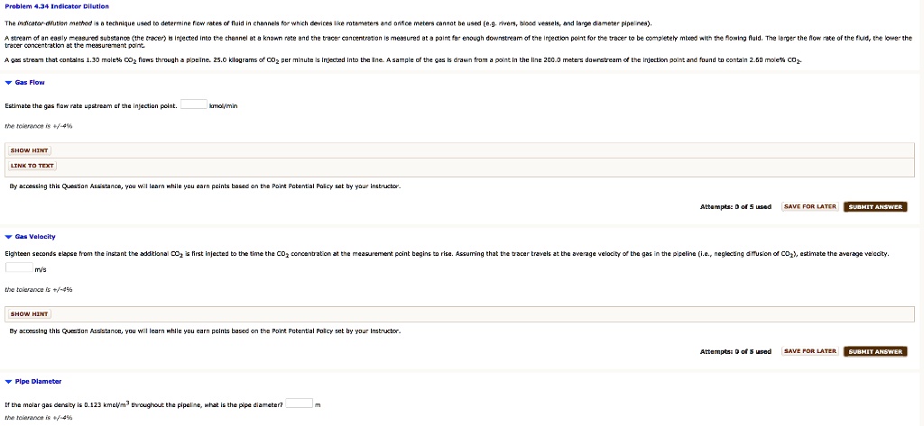 SOLVED: The indicator-dilution method is a technique used to determine ...