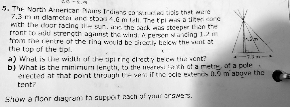0 v 5 the north american plains indians constructed tipis that were 73 ...
