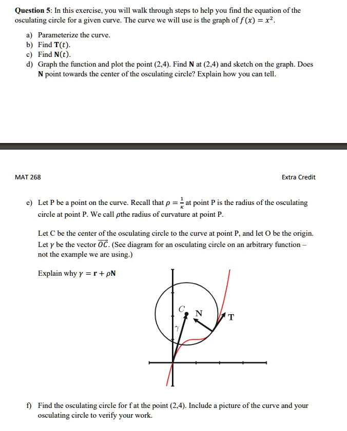 SOLVED: Question 5: In this exercise; YOU Will walk through steps to help you find the equation ...