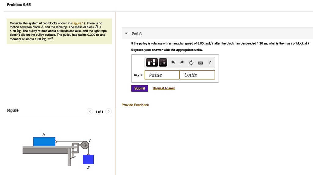 problem 965 consider the system of two blocks shown figure 1 there iriclion between block and ...