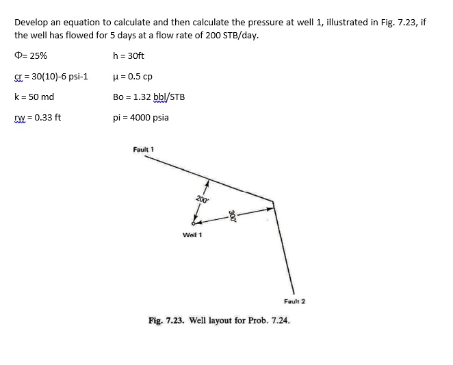 Develop an equation to calculate and then calculate the pressure at ...
