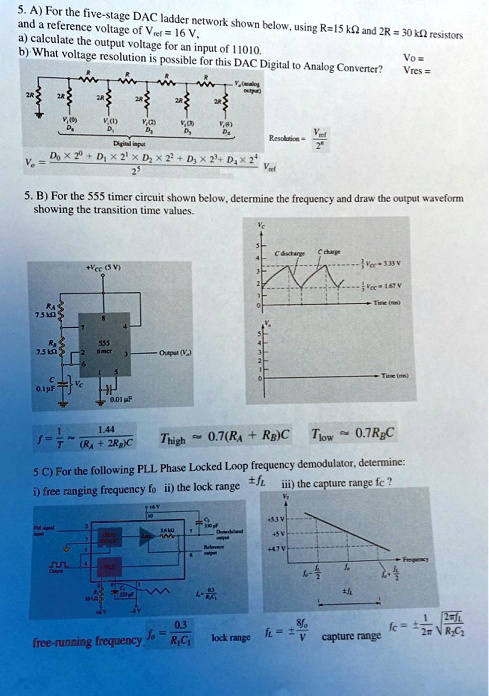 and a reference voltage of vrer16v 5afor the five stage dac ladder ...
