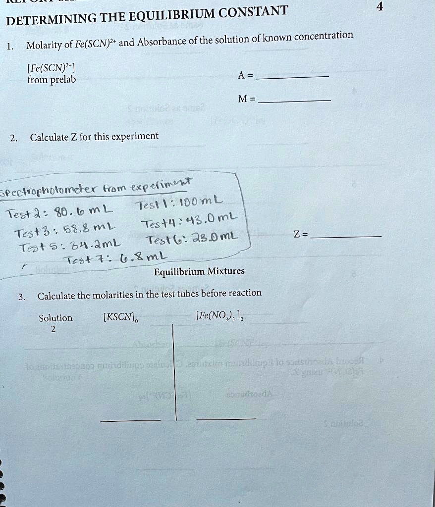 I need help to solving the calculations and understand how to solve it. DETERMINING THE ...