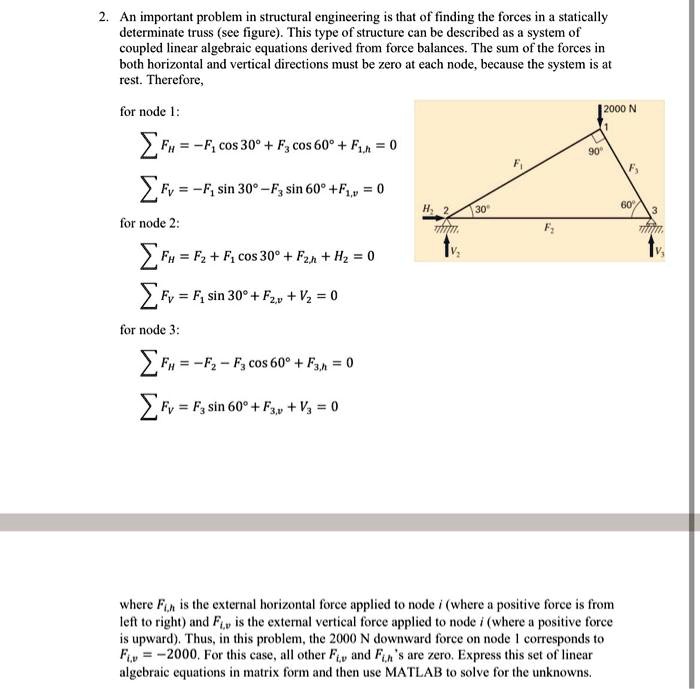 SOLVED: An important problem in structural engineering is that of ... SOLVED: An important problem in structural engineering is that of ...