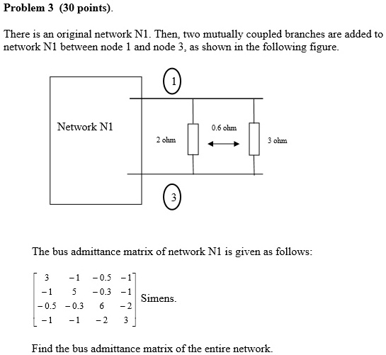 problem 3 30 points there is an original network n1thentwo mutually ...