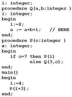 SOLVED: For the program shown below, draw a picture of the run-time ...