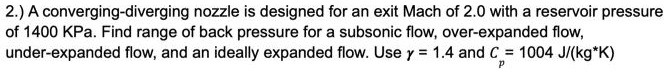 SOLVED: Please give 4 ranges for the 4 flows.